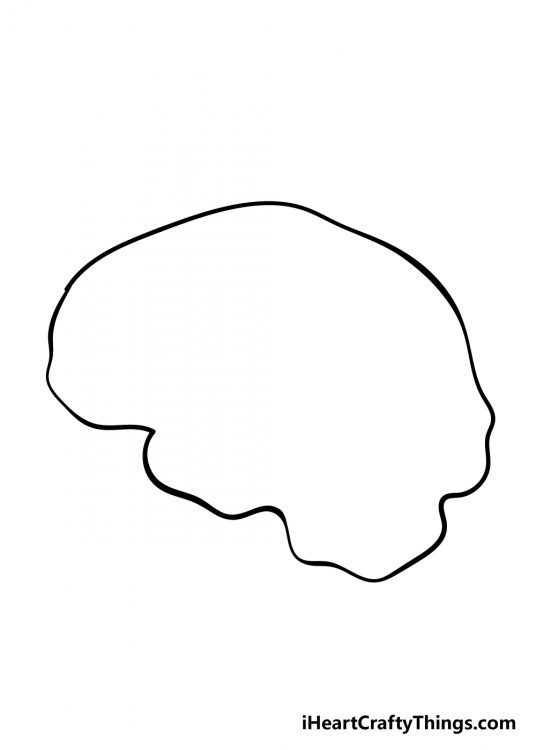 Brain Drawing - How To Draw A Brain Step By Step