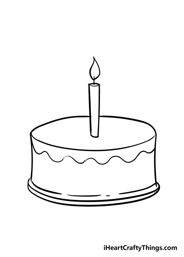 Cake Drawing - How To Draw A Cake Step By Step