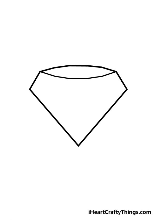 Diamond Drawing - How To Draw A Diamond Step By Step