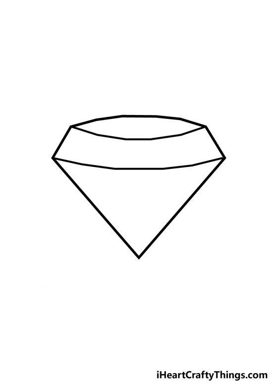 Diamond Drawing - How To Draw A Diamond Step By Step