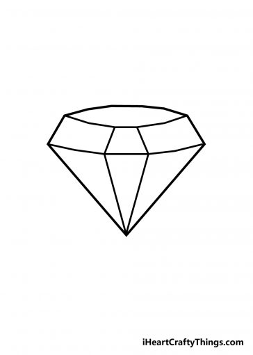 Diamond Drawing - How To Draw A Diamond Step By Step