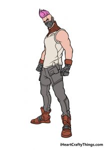 Fortnite Character Drawing - How To Draw A Fortnite Character Step By Step