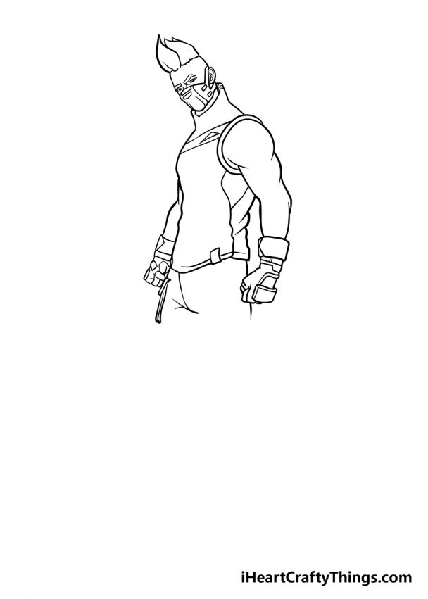 Fortnite Character Drawing - How To Draw A Fortnite Character Step By Step