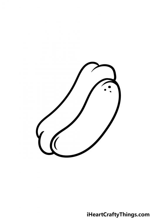 Hotdog Drawing - How To Draw A Hotdog Step By Step