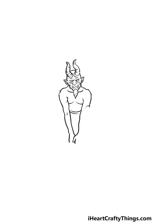 Demon Drawing - How To Draw A Demon Step By Step