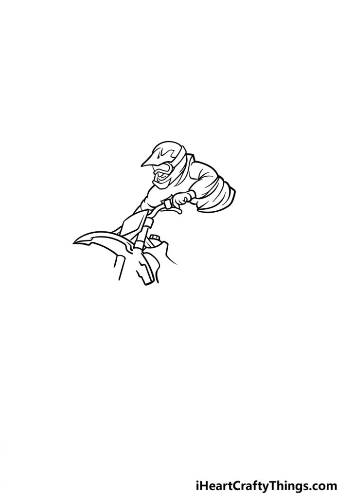 Dirt Bike Drawing - How To Draw A Dirt Bike Step By Step