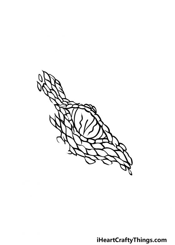 Dragon Eye Drawing - How To Draw A Dragon Eye Step By Step