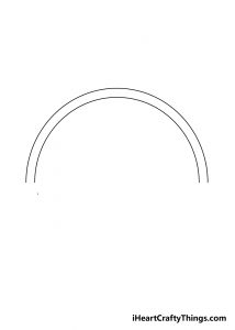 Rainbow Drawing - How To Draw A Rainbow Step By Step