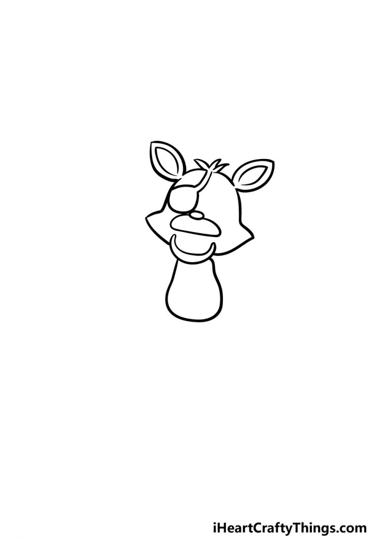 Foxy Drawing - How To Draw Foxy Step By Step