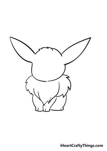 Eevee Drawing - How To Draw Eevee Step By Step