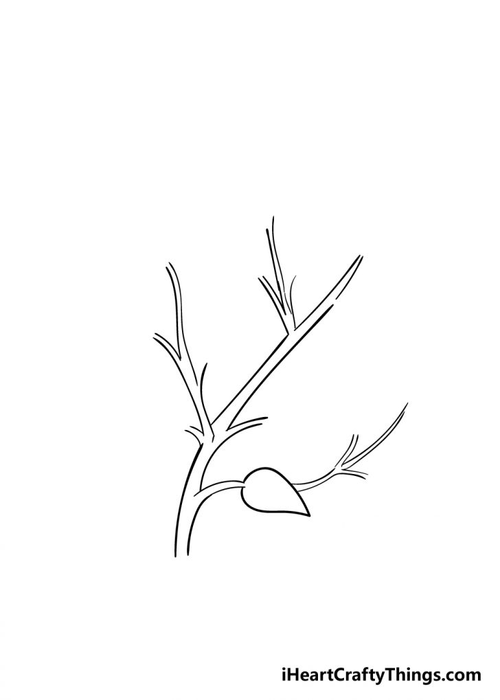 Leaves On A Tree Drawing - How To Draw Leaves On A Tree Step By Step