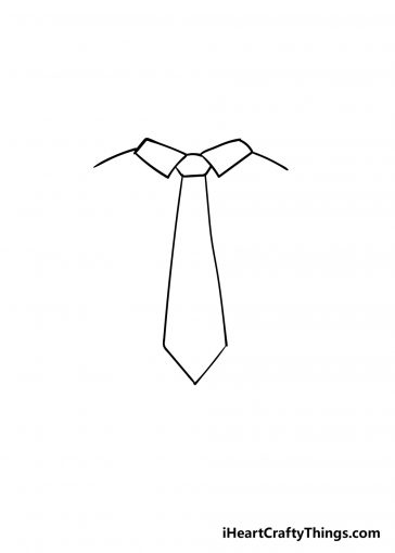 Tie Drawing - How To Draw A Tie Step By Step