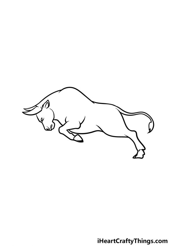 Bull Drawing - How To Draw A Bull Step By Step