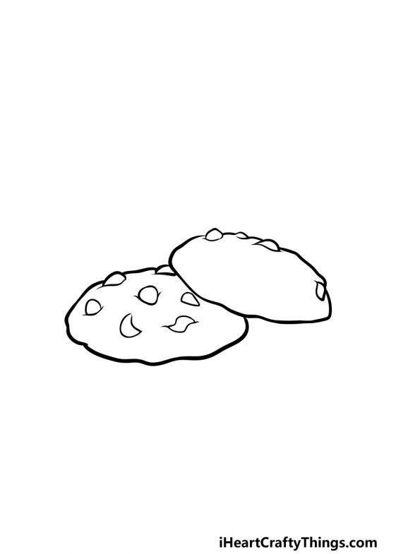 Cookie Drawing - How To Draw A Cookie Step By Step