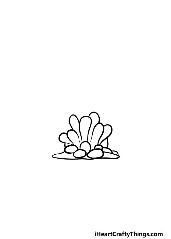 Coral Drawing - How To Draw Coral Step By Step