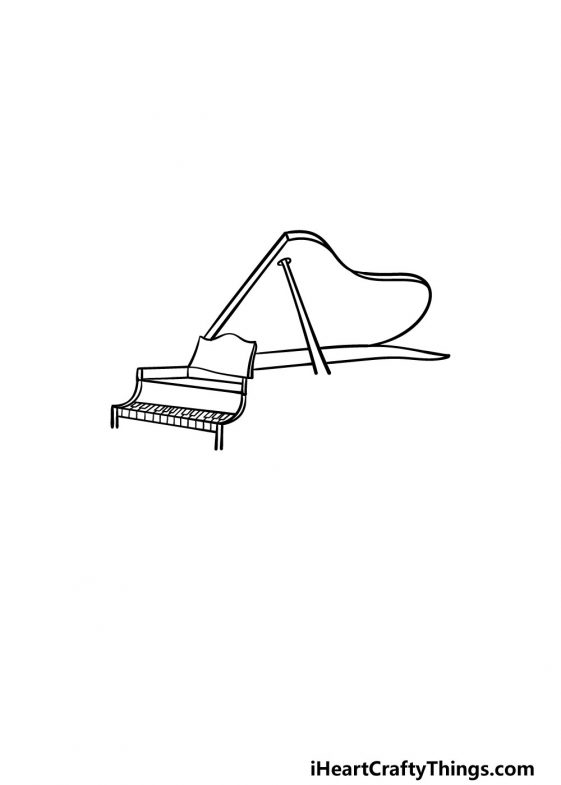Piano Drawing - How To Draw A Piano Step By Step