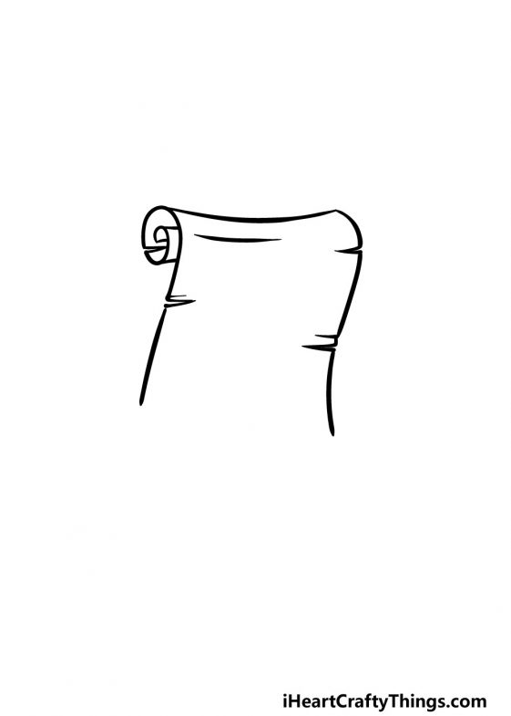 Scroll Drawing - How To Draw A Scroll Step By Step