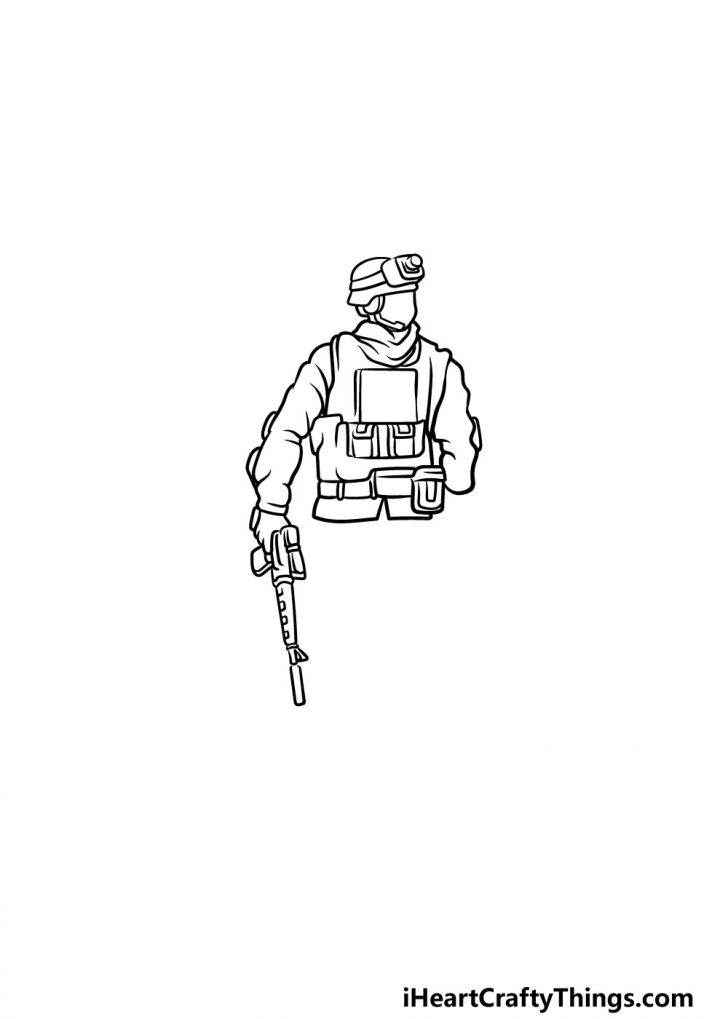 Soldier Drawing - How To Draw A Soldier Step By Step
