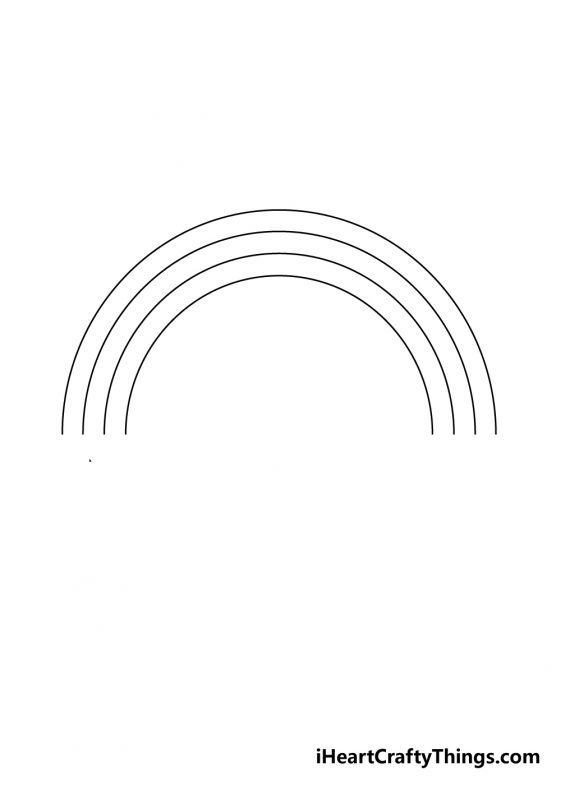 Rainbow Drawing - How To Draw A Rainbow Step By Step