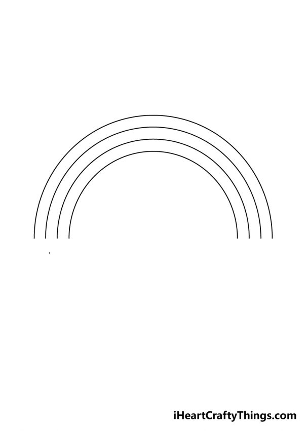 Rainbow Drawing - How To Draw A Rainbow Step By Step