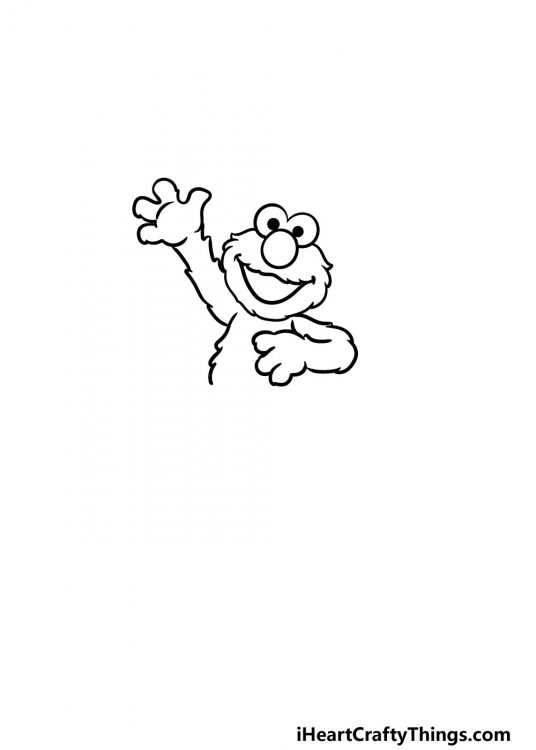 Elmo Drawing - How To Draw Elmo Step By Step
