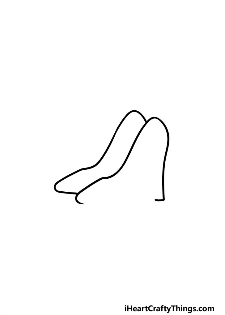 High Heels Drawing - How To Draw High Heels Step By Step