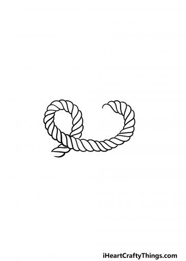 Rope Drawing - How To Draw Rope Step By Step