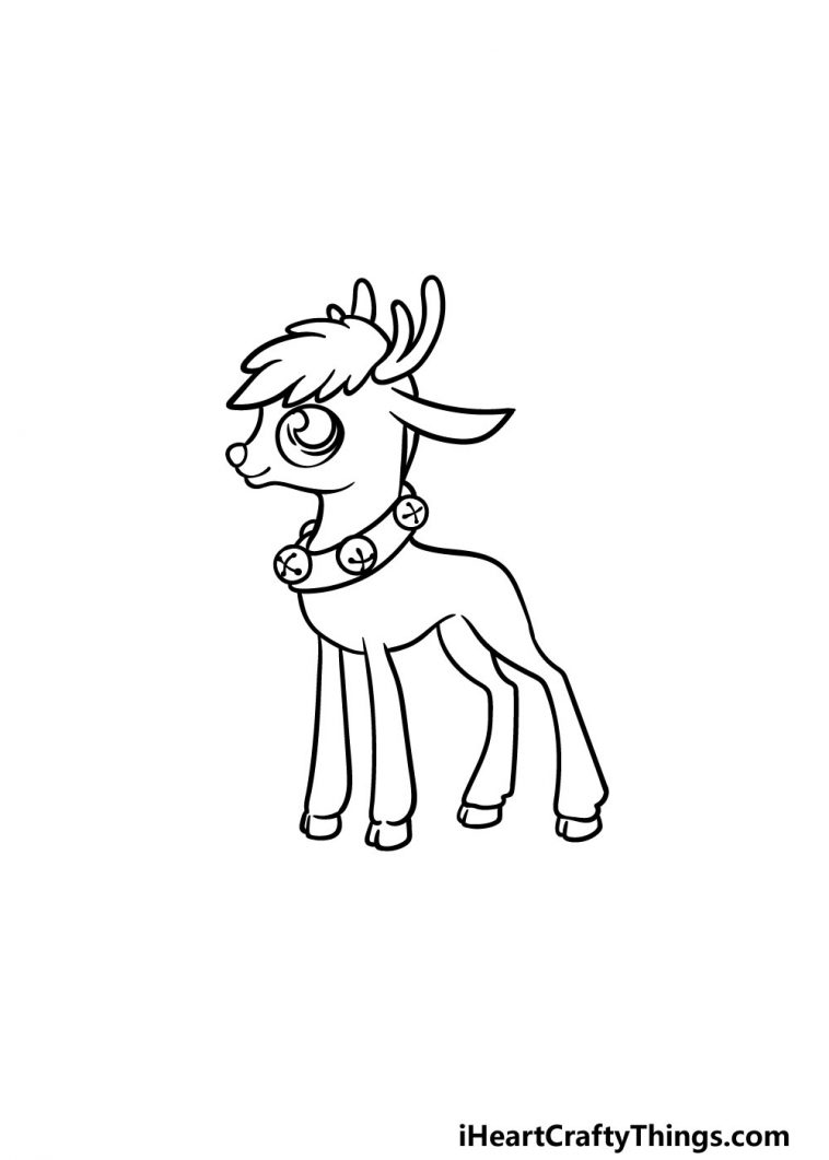 Rudolph Drawing - How To Draw Rudolph Step By Step