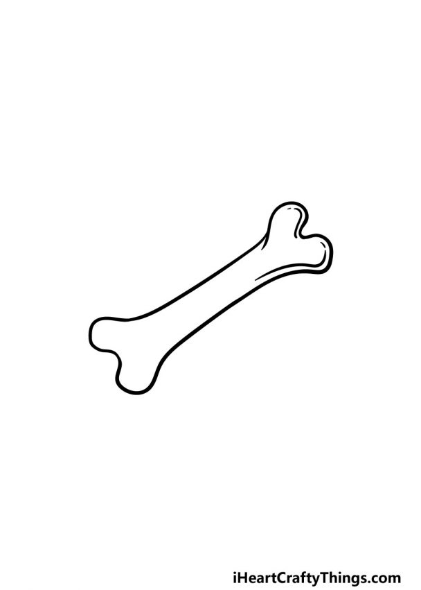 Bone Drawing - How To Draw A Bone Step By Step