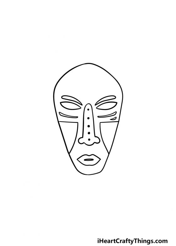Mask Drawing - How To Draw A Mask Step By Step