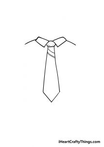 Tie Drawing - How To Draw A Tie Step By Step