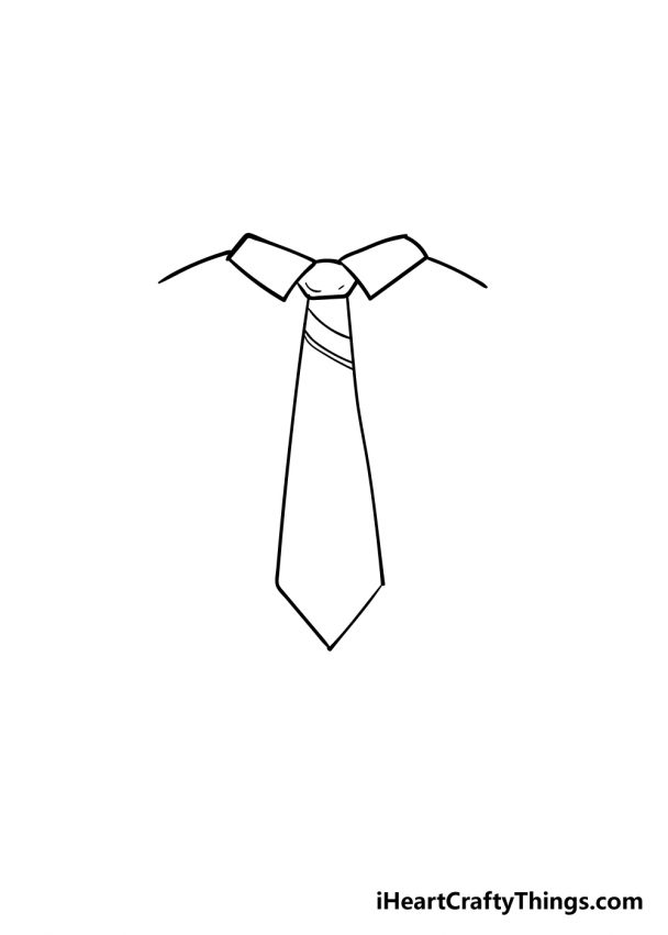 Tie Drawing - How To Draw A Tie Step By Step