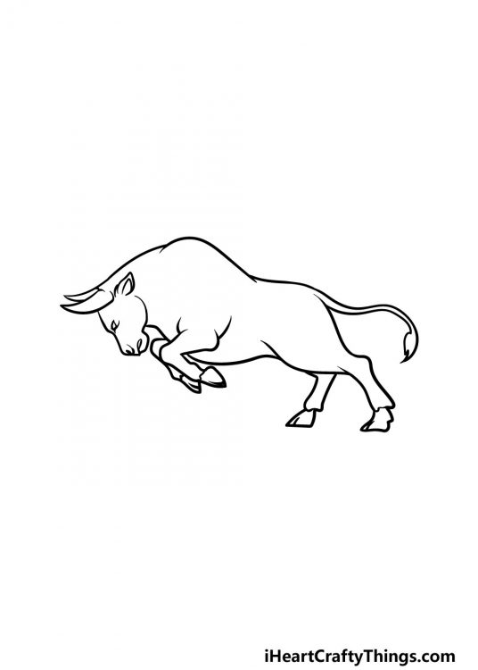 Bull Drawing - How To Draw A Bull Step By Step