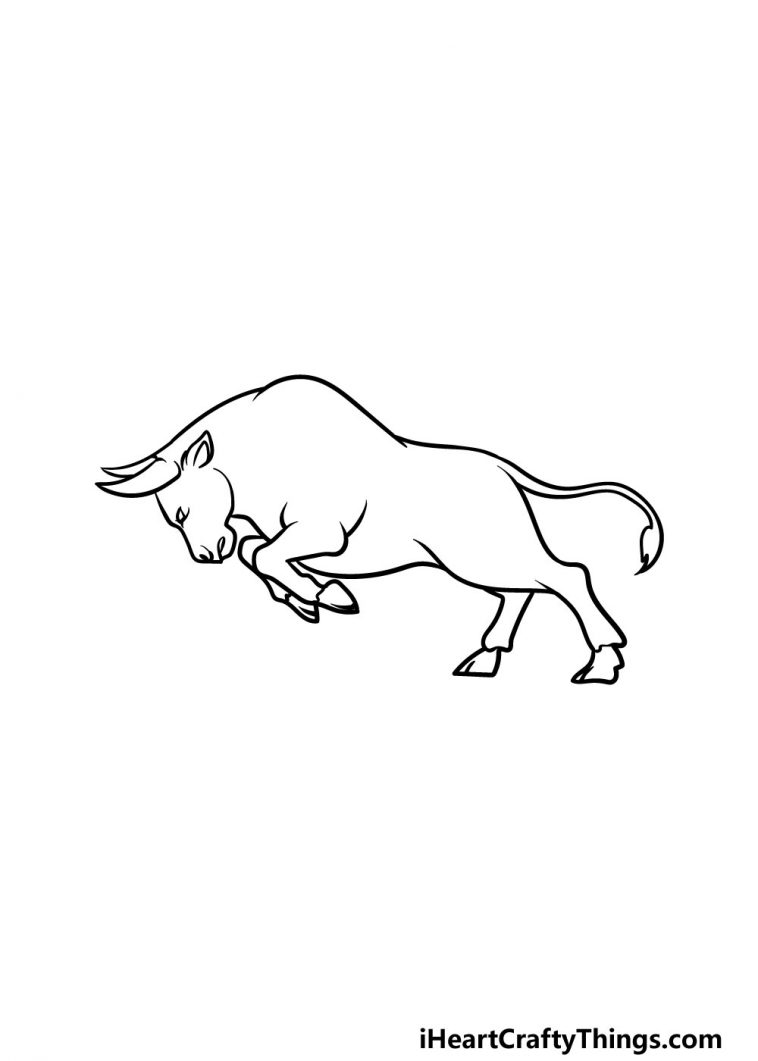 Bull Drawing - How To Draw A Bull Step By Step