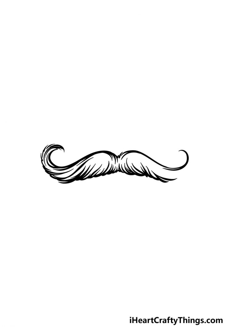 Mustache Drawing - How To Draw A Mustache Step By Step