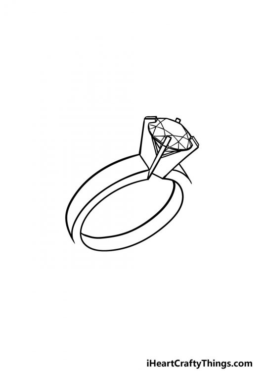 Ring Drawing - How To Draw A Ring Step By Step