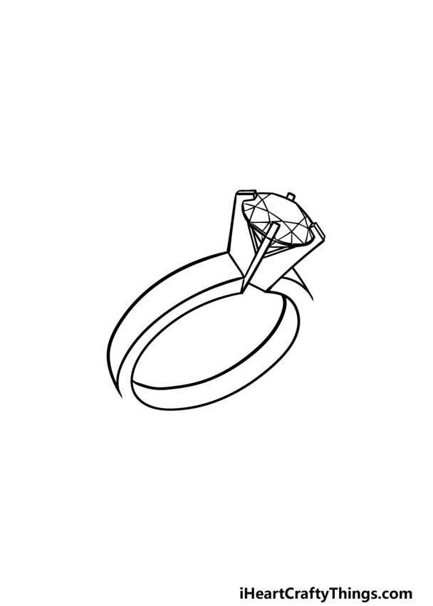 Ring Drawing - How To Draw A Ring Step By Step