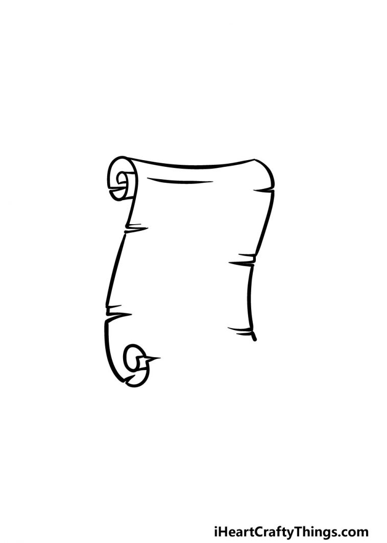 Scroll Drawing - How To Draw A Scroll Step By Step