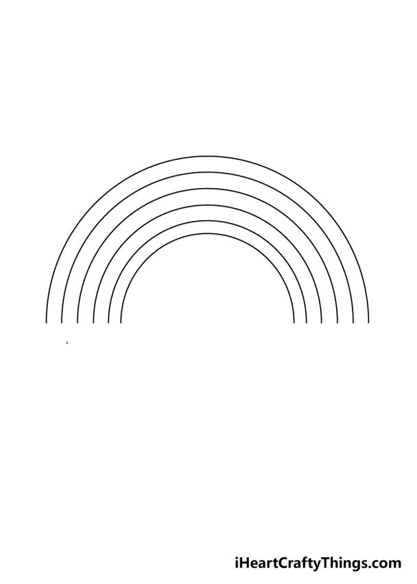 Rainbow Drawing - How To Draw A Rainbow Step By Step