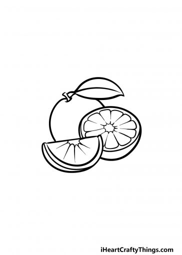 Orange Drawing - How To Draw An Orange Step By Step