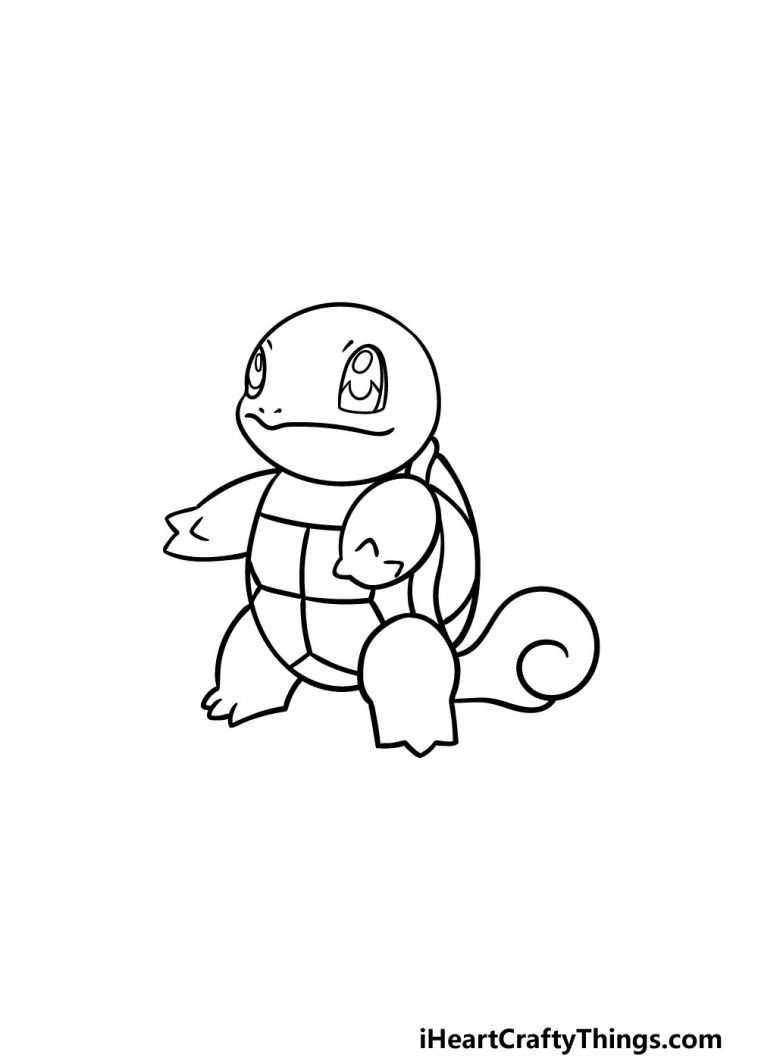 Squirtle Drawing - How To Draw Squirtle Step By Step