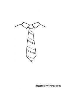 Tie Drawing - How To Draw A Tie Step By Step