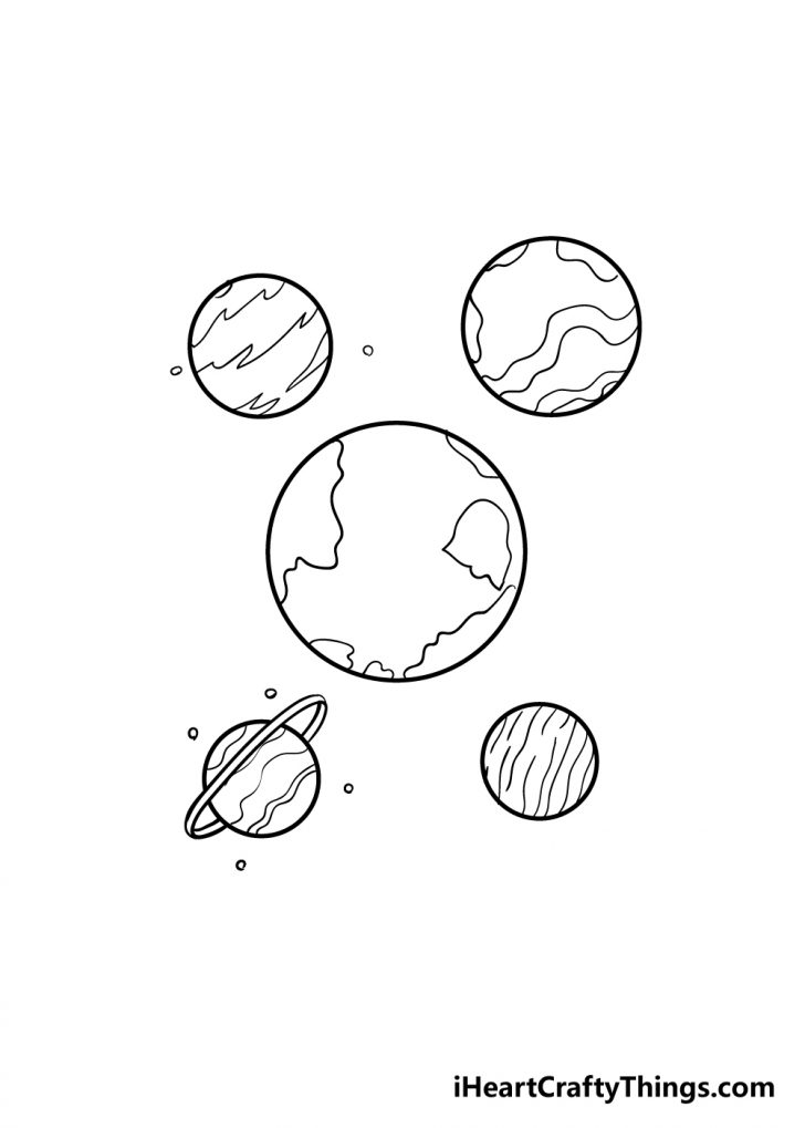 Planets Drawing - How To Draw Planets Step By Step