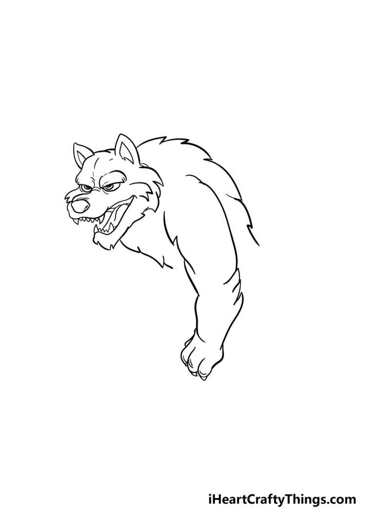 Werewolf Drawing - How To Draw A Werewolf Step By Step