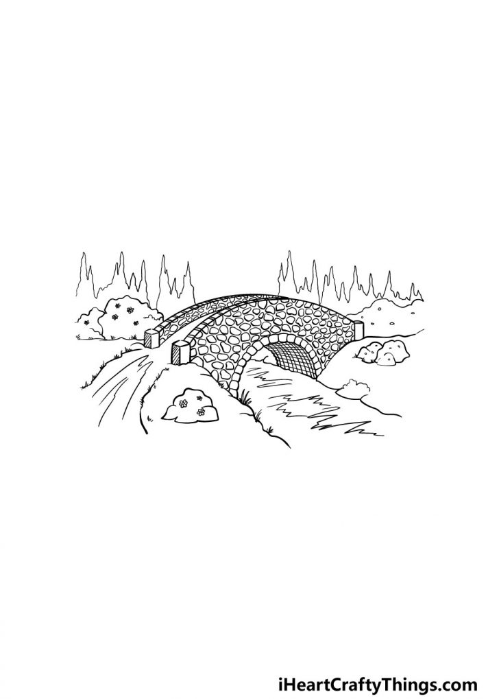 Bridge Drawing - How To Draw A Bridge Step By Step