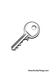 Key Drawing - How To Draw A Key Step By Step