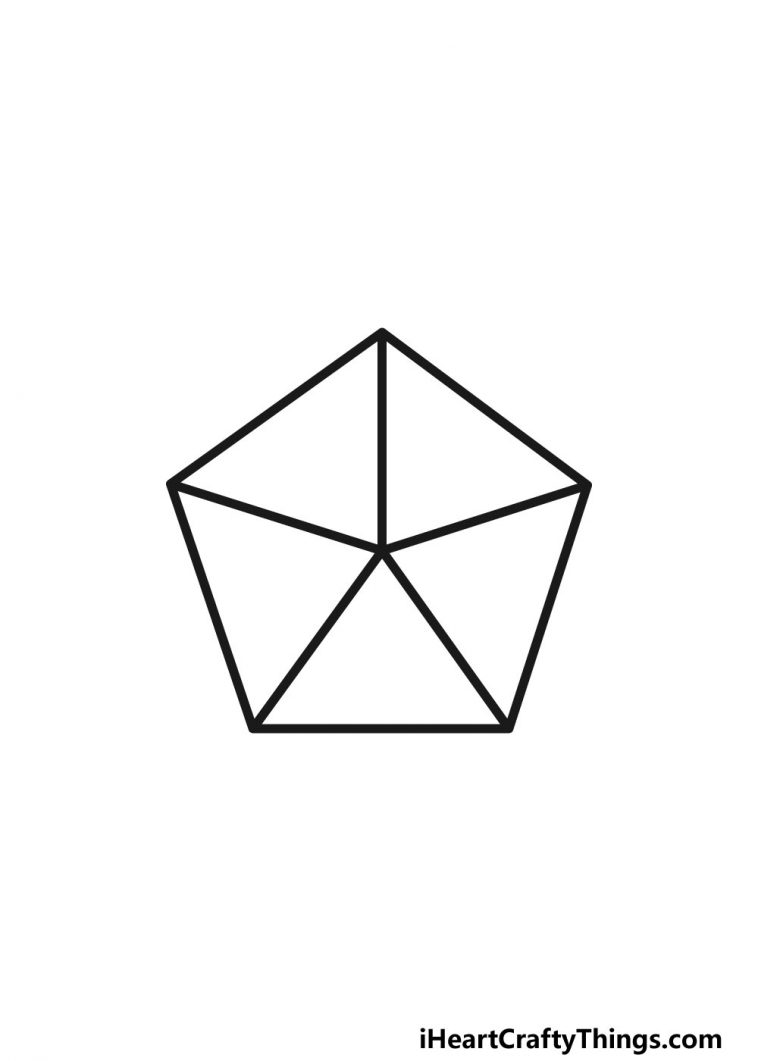 Pentagon Drawing - How To Draw A Pentagon Step By Step