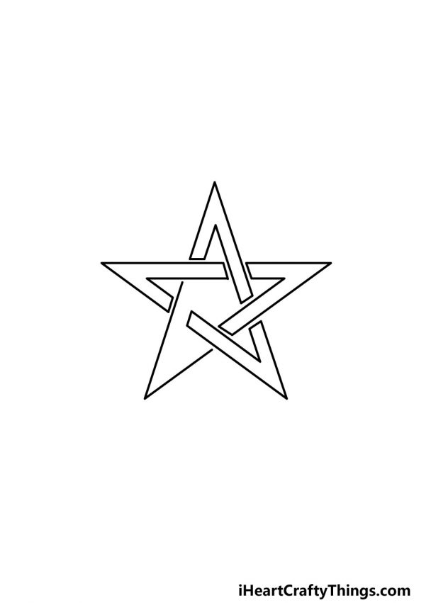 Pentagram Drawing - How To Draw A Pentagram Step By Step