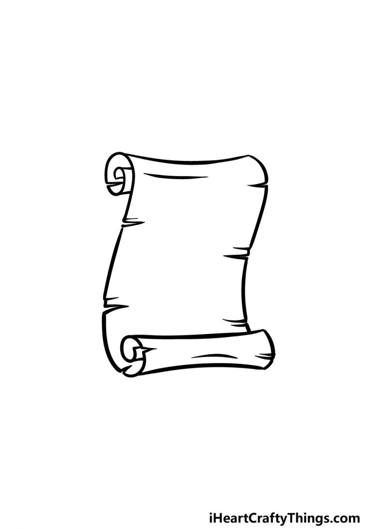 Scroll Drawing - How To Draw A Scroll Step By Step