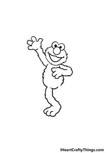 Elmo Drawing - How To Draw Elmo Step By Step